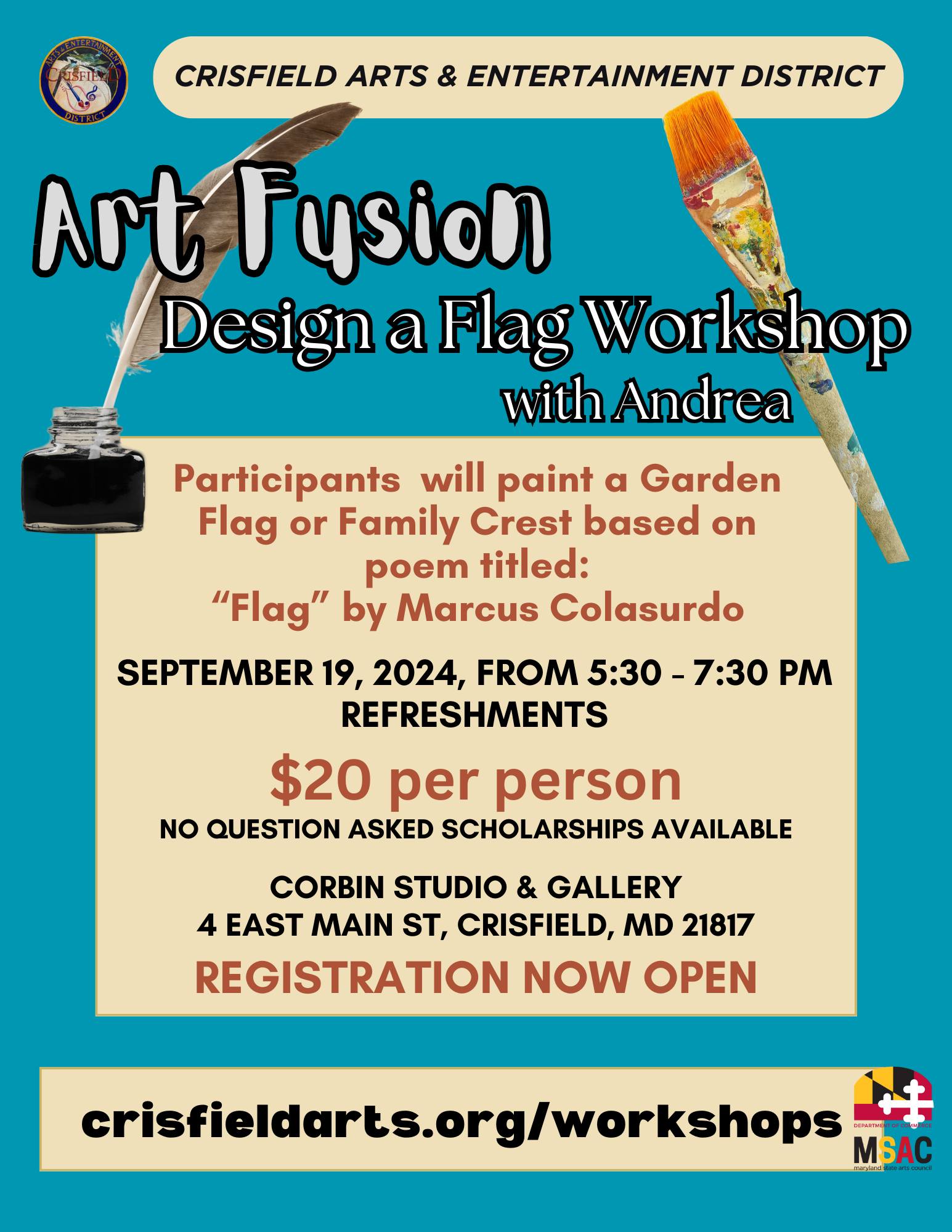Art Fusion Design a Flag Workshop with Andrea | Visit Somerset County
